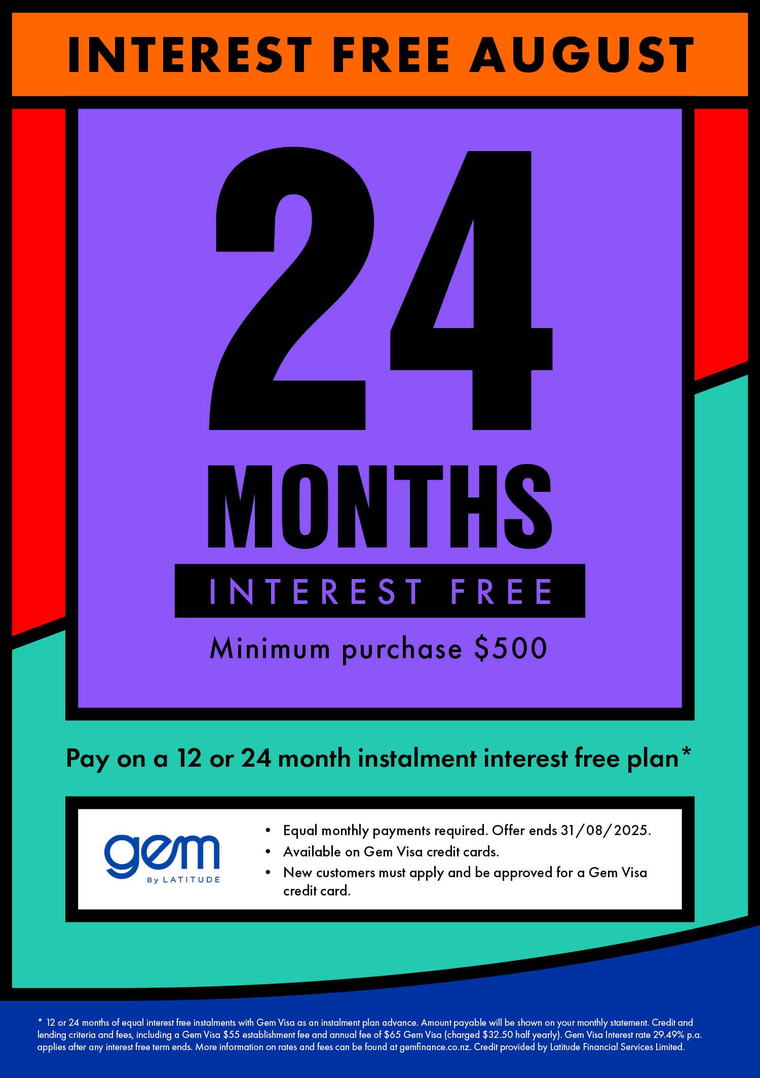 Interest Free August